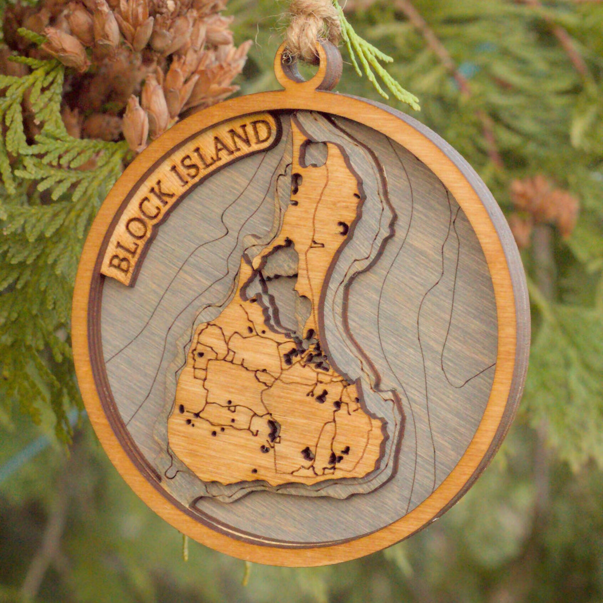 Block Island - 3D Map Ornaments – Surf Exchange Company
