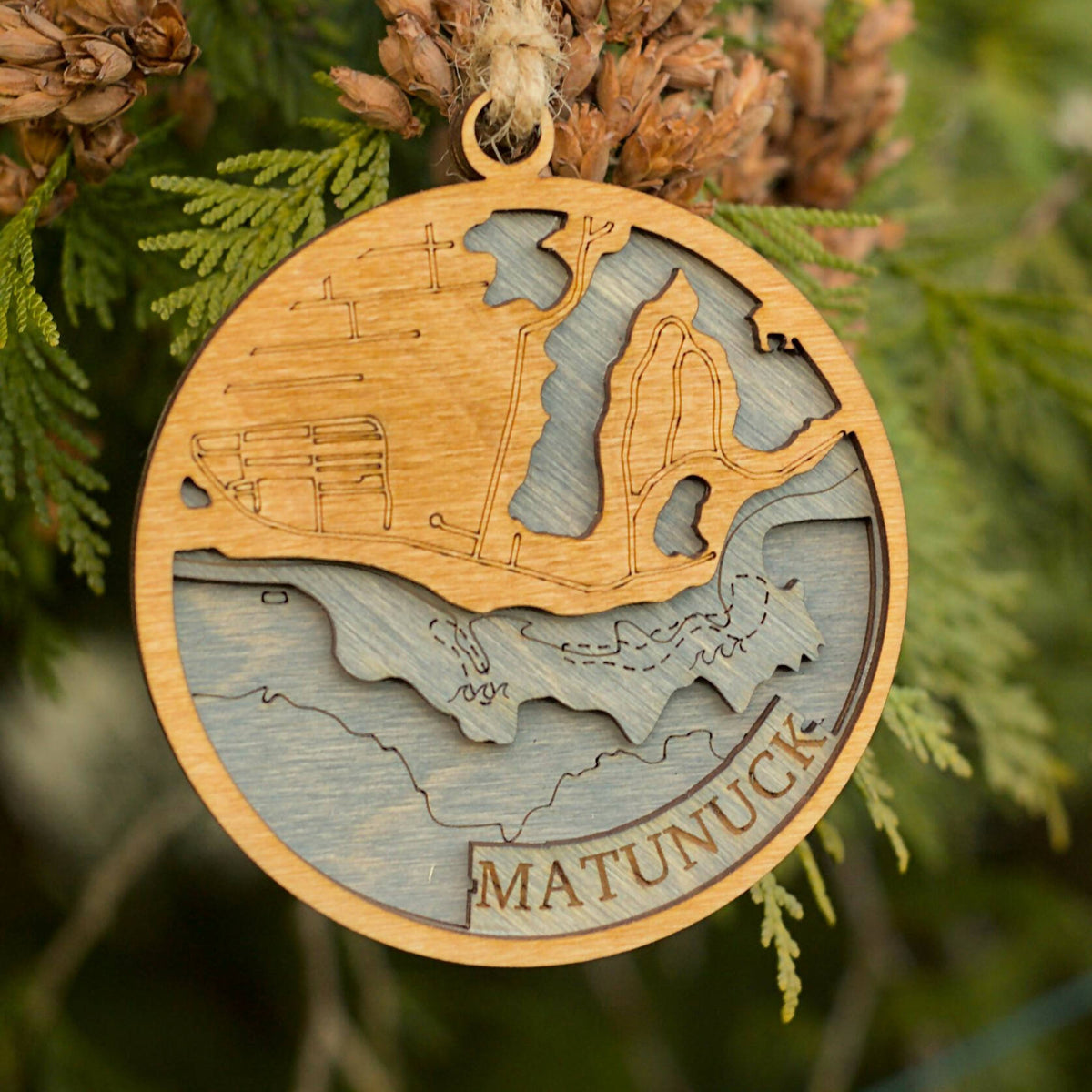 Matunuck - 3D Map Ornaments – Surf Exchange Company